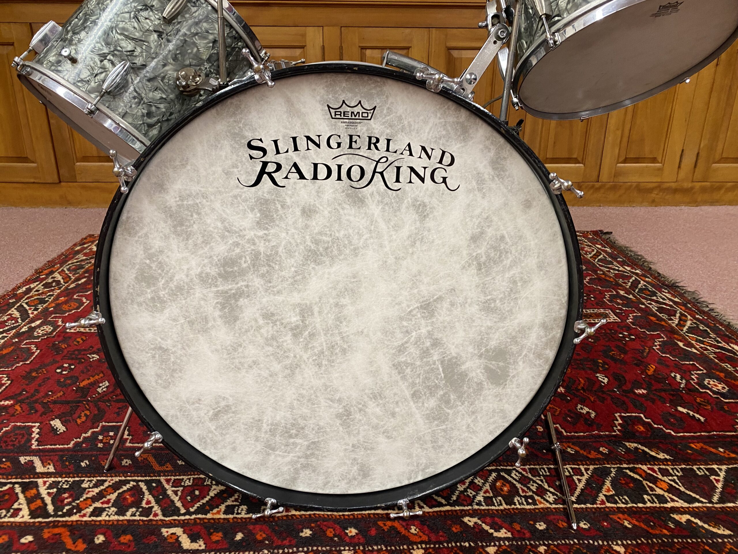 Slingerland Radio King Black Diamond Pearl Vintage Drum Set - The ...
